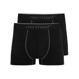Normani Boxershorts 'Stanley' Herren Gr&ouml;&szlig;e M grau / schwarz