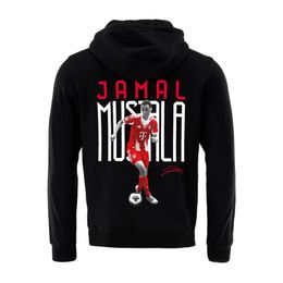 FC Bayern M&uuml;nchen Fc Bayern M&uuml;nchen Hoodie Musiala Herren Gr&ouml;&szlig;e XS schwarz