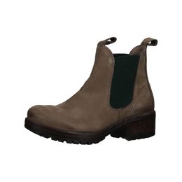 Lazamani Chelsea Boots Damen Gr&ouml;&szlig;e 42 dunkelbeige / schwarz Winterschuhe