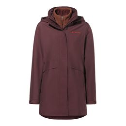 Vaude Jacke 'Idris IV' Damen Gr&ouml;&szlig;e 4XL braun / bordeaux