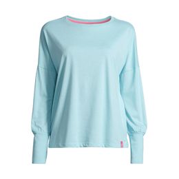 Salzhaut Shirt 'Smaak' Damen Gr&ouml;&szlig;e L aqua / hellpink