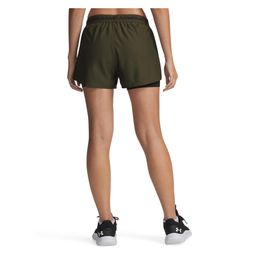 Under Armour Sportshorts Damen Gr&ouml;&szlig;e S dunkelgr&uuml;n / schwarz