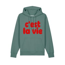 Watapparel Sweatshirt 'Cest La Vie' Herren Gr&ouml;&szlig;e XL smaragd / rot