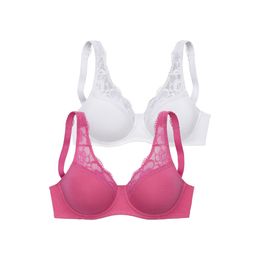 Petite Fleur BH Damen Gr&ouml;&szlig;e 85 pink / wei&szlig;