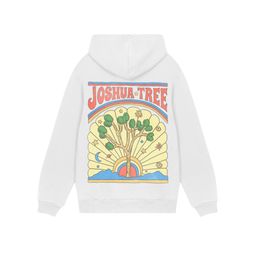 F4NT4STIC Sweatshirt 'US National Parks Joshua Tree' Herren Gr&ouml;&szlig;e XXL hellgelb / gr&uuml;n / koralle / wei&szlig;