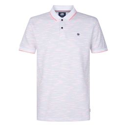 PETROL INDUSTRIES Poloshirt 'Drift' Herren Gr&ouml;&szlig;e S blau / pink / wei&szlig;