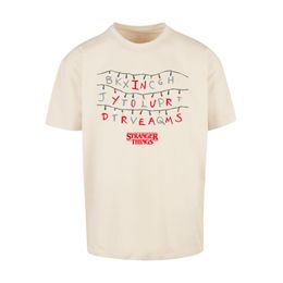 F4NT4STIC T-Shirt 'Stranger Things In Your Dreams Netflix TV Series' Herren Gr&ouml;&szlig;e M sand / grau / rot / schwarz