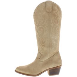 Xaver Luis Schuhmanufaktur Cowboystiefel 'MARY' Damen Gr&ouml;&szlig;e 39 sand Winterschuhe