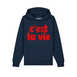 Watapparel Sweatshirt 'Cest la vie' Herren Gr&ouml;&szlig;e M navy / rot
