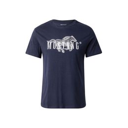 Mustang T-Shirt 'Austin' Herren Gr&ouml;&szlig;e 5XL navy / wei&szlig;