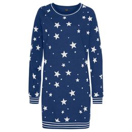 Vivance Nachthemd Damen Gr&ouml;&szlig;e S/M navy / wei&szlig;