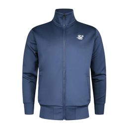 SikSilk Sweatjacke Herren Gr&ouml;&szlig;e XL navy / wei&szlig;