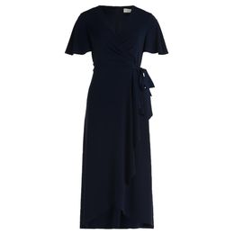 Vera Mont Jerseykleid kurzarm Damen Gr&ouml;&szlig;e 44 nachtblau Winterkleid
