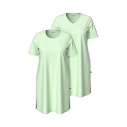 Ulla Popken Nachthemd Damen Gr&ouml;&szlig;e 5XL/6XL mint / wollwei&szlig;