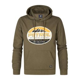 PETROL INDUSTRIES Sweatshirt Herren Gr&ouml;&szlig;e M gelb / gr&uuml;n / wei&szlig;