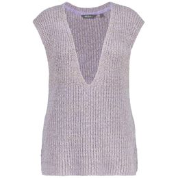 Ulla Popken Pullover Damen Gr&ouml;&szlig;e 5XL/6XL lavendel / silber