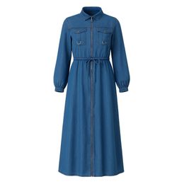 Modamihram Kleid Damen Gr&ouml;&szlig;e 42 blue denim Winterkleid