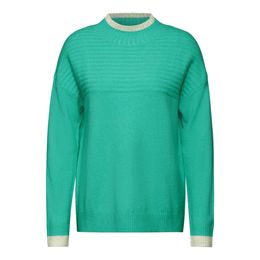 Cecil Pullover Damen Gr&ouml;&szlig;e L jade / offwhite