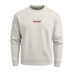Neverless Sweatshirt 'Pasta Lovers Club' Herren Gr&ouml;&szlig;e 4XL beige