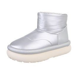 Ital-Design Snowboots Damen Gr&ouml;&szlig;e 41 silber Winterschuhe