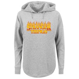 F4NT4STIC Sweatshirt 'Stranger Things Netflix TV Series' Damen Gr&ouml;&szlig;e L gelb / graumeliert / rot