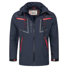 Arctic Seven Funktionsjacke Herren Gr&ouml;&szlig;e M navy / anthrazit / knallrot
