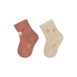 Sterntaler Socken Jungen Gr&ouml;&szlig;e 18 beige / braun / mokka / rot