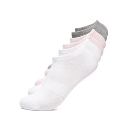 Occulto Sneaker Socken 'Jana' Damen Gr&ouml;&szlig;e 39/42 graumeliert / rosa / wei&szlig;