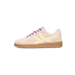 Posh By Poelman Sneaker 'Megan' Damen Gr&ouml;&szlig;e 38 nude / pastellgelb / lila