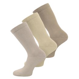 Normani Socken Damen Gr&ouml;&szlig;e 35/38 beige / nude / chamois