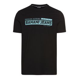 Bruno Banani Lm T-Shirt Herren Gr&ouml;&szlig;e M himmelblau / schwarz