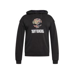 TUFFSKULL Sweatshirt Herren Gr&ouml;&szlig;e XXL grau / schwarz / wei&szlig;