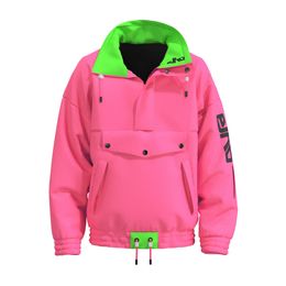 Elho Outdoorjacke 'Klosters 89' Herren Gr&ouml;&szlig;e S blau / gr&uuml;n / neonpink