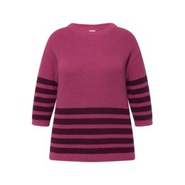 Ulla Popken Pullover Damen Gr&ouml;&szlig;e M/L beere / dunkelpink