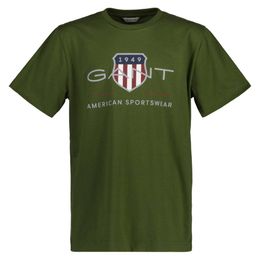 Gant T-Shirt Jungen Gr&ouml;&szlig;e 176 dunkelblau / oliv / kirschrot / wei&szlig;