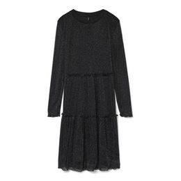 V&eacute;ro Moda Vero Moda Kleid 'VMHanne' Damen Gr&ouml;&szlig;e 38 schwarz / silber Winterkleid