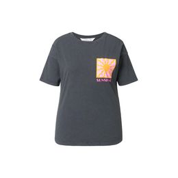 Studio Untold Shirt Damen Gr&ouml;&szlig;e XL/XXL anthrazit / orange / pink