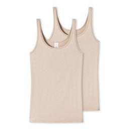 Schiesser Unterhemd Damen Gr&ouml;&szlig;e L beige