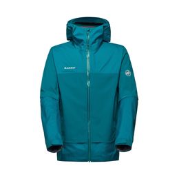 Mammut Outdoorjacke &lsquo;Ducan Guide' Herren Gr&ouml;&szlig;e S petrol / wei&szlig;