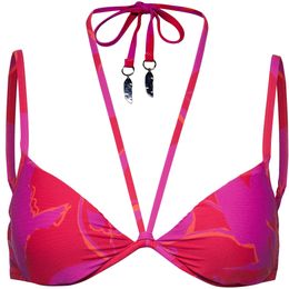 Seafolly Bikinitop 'Birds of Paradise' Damen Gr&ouml;&szlig;e 75 lila / rot