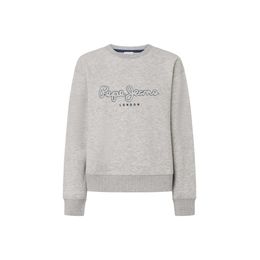 Pepe Jeans Sweatshirt Damen Gr&ouml;&szlig;e L grau / schwarz