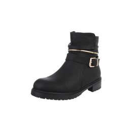 Ital-Design Stiefelette Damen Gr&ouml;&szlig;e 41 schwarz Winterschuhe
