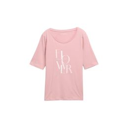 Tom Tailor T-Shirt Damen Gr&ouml;&szlig;e L pastellpink / pastellrot / wei&szlig;