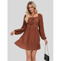 Lapaplus Kleid Damen Gr&ouml;&szlig;e 42 braun Winterkleid