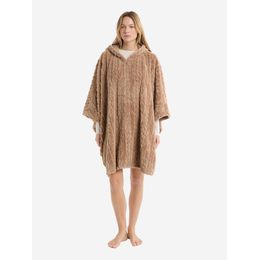 Etam Badeponcho 'Mund' Damen Gr&ouml;&szlig;e XS/XL dunkelbeige
