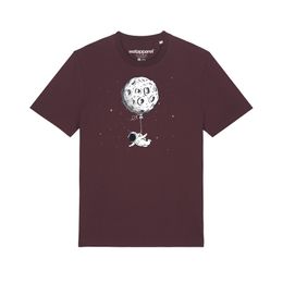 Watapparel Shirt 'Funny Spaceman' Herren Gr&ouml;&szlig;e XXXL bordeaux / schwarz / wei&szlig;