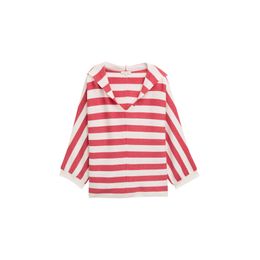 Tom Tailor Pullover Damen Gr&ouml;&szlig;e M rot / wei&szlig;