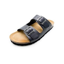 THIES Pantolette 'THIES 1856 Eco Leather Sandal' Damen Gr&ouml;&szlig;e 41 dunkelgrau
