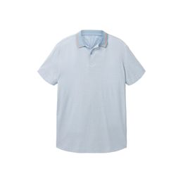 Tom Tailor Poloshirt Herren Gr&ouml;&szlig;e S hellblau / orange / naturwei&szlig;