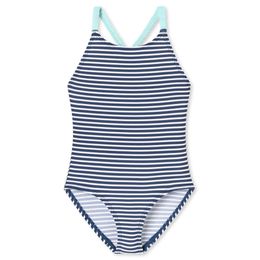 Schiesser Badeanzug ' Aqua Kids Girl ' M&auml;dchen Gr&ouml;&szlig;e 104 blau / aqua / wei&szlig;